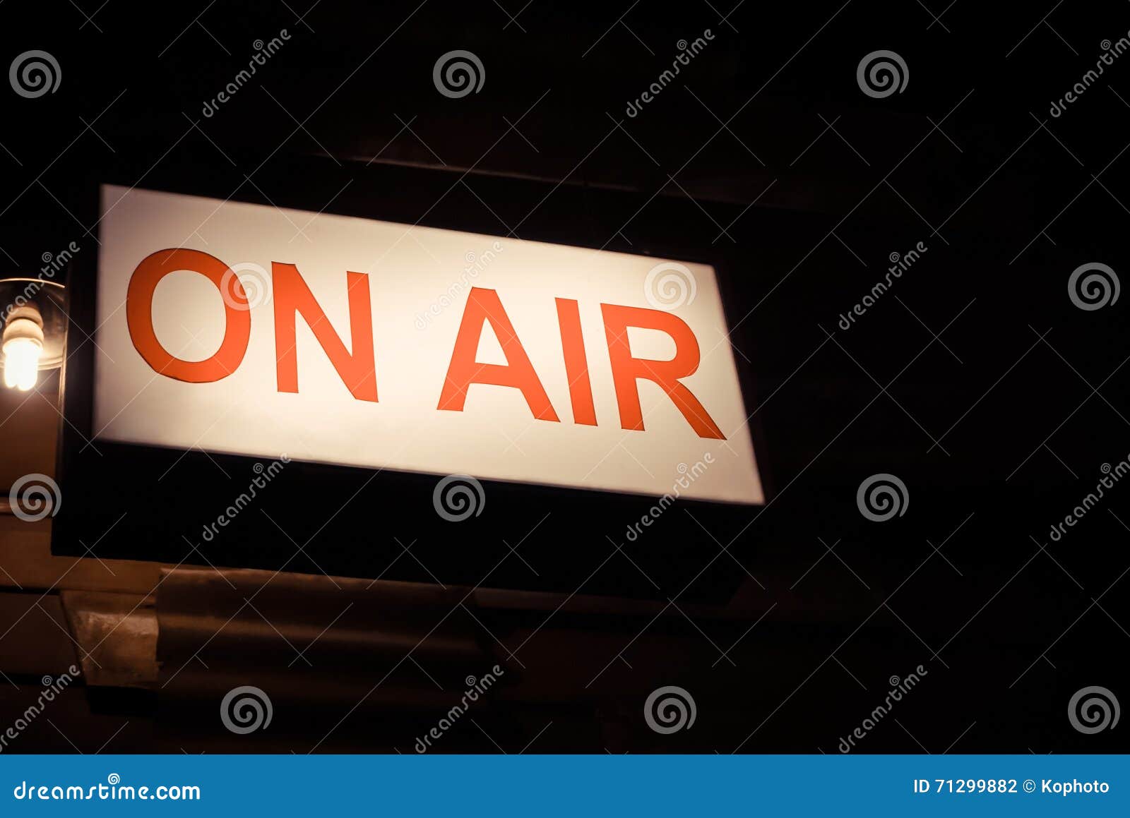 On air signboard stock photo. Image of announce, broadcasting - 71299882