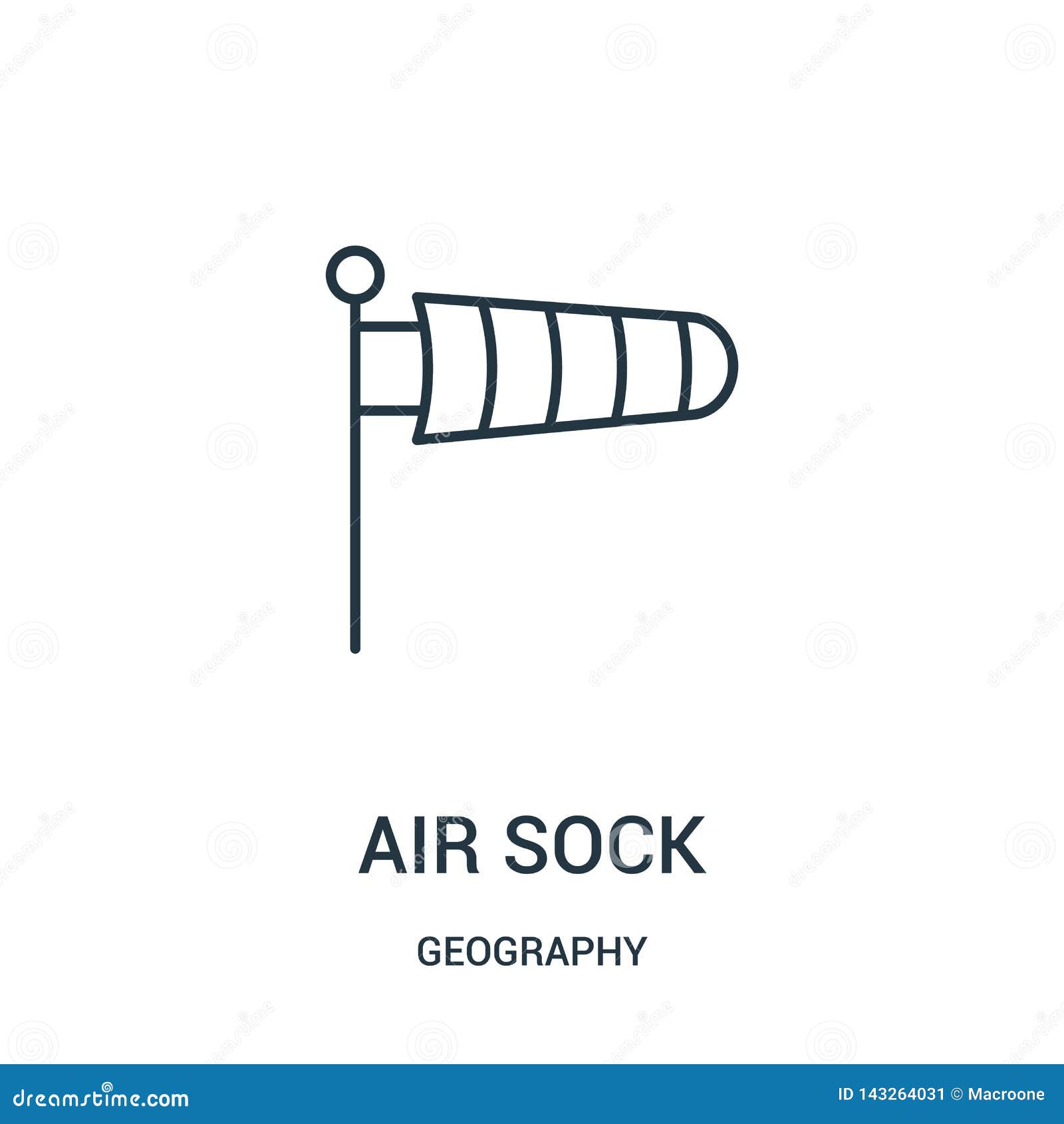 Air Sock Icon Vector from Geography Collection. Thin Line Air Sock ...