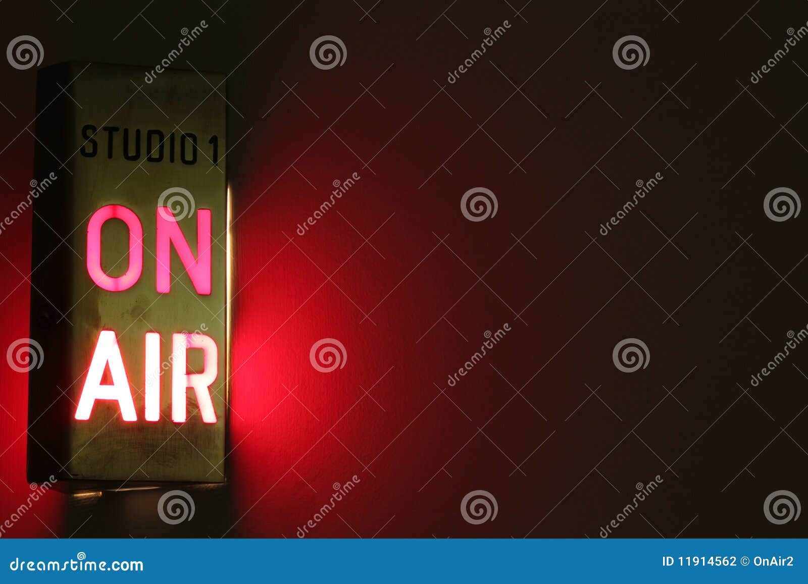 On Air Studio Sign stock photo. Image of silence, production - 11914562