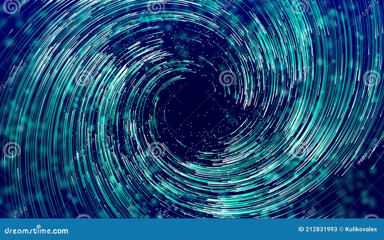 Air Swirl Flow. Digital Technology Vortex. Spiral Data Swirl Spin ...