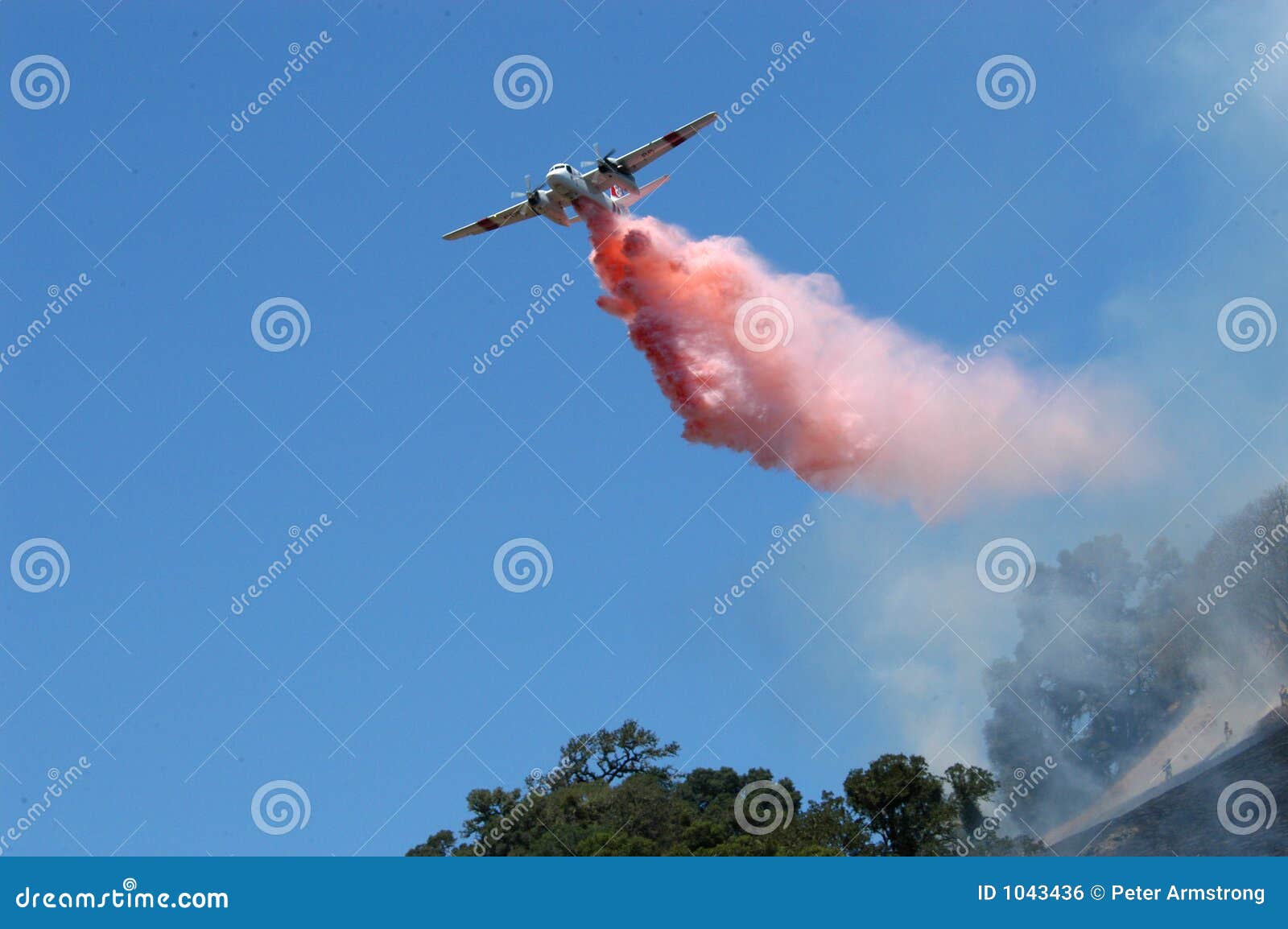 Air Tanker Making Water Drop Stock Photo - Image of burn, firefighter ...