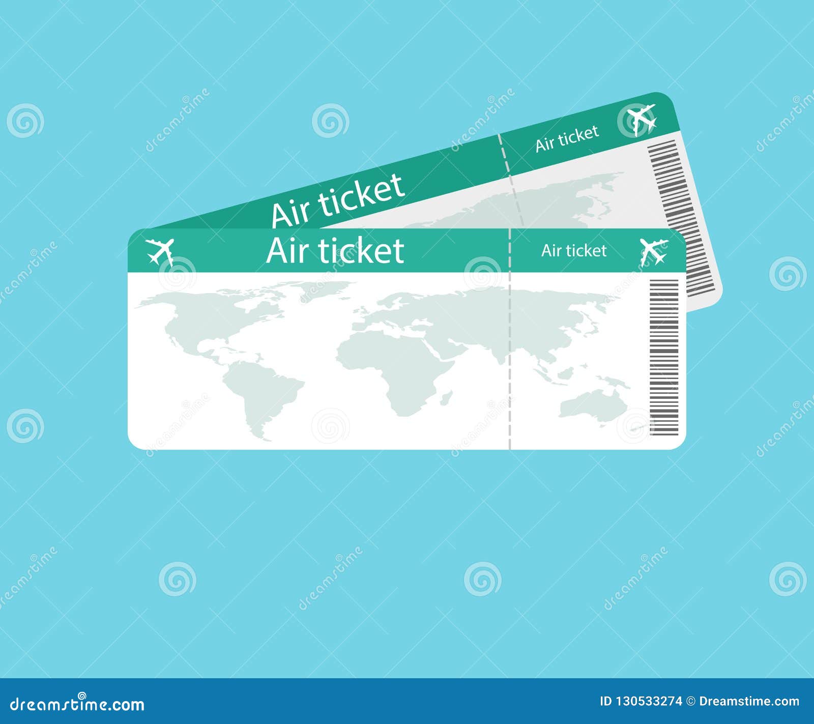 Air ticket icon stock illustration. Illustration of boarding - 130533274