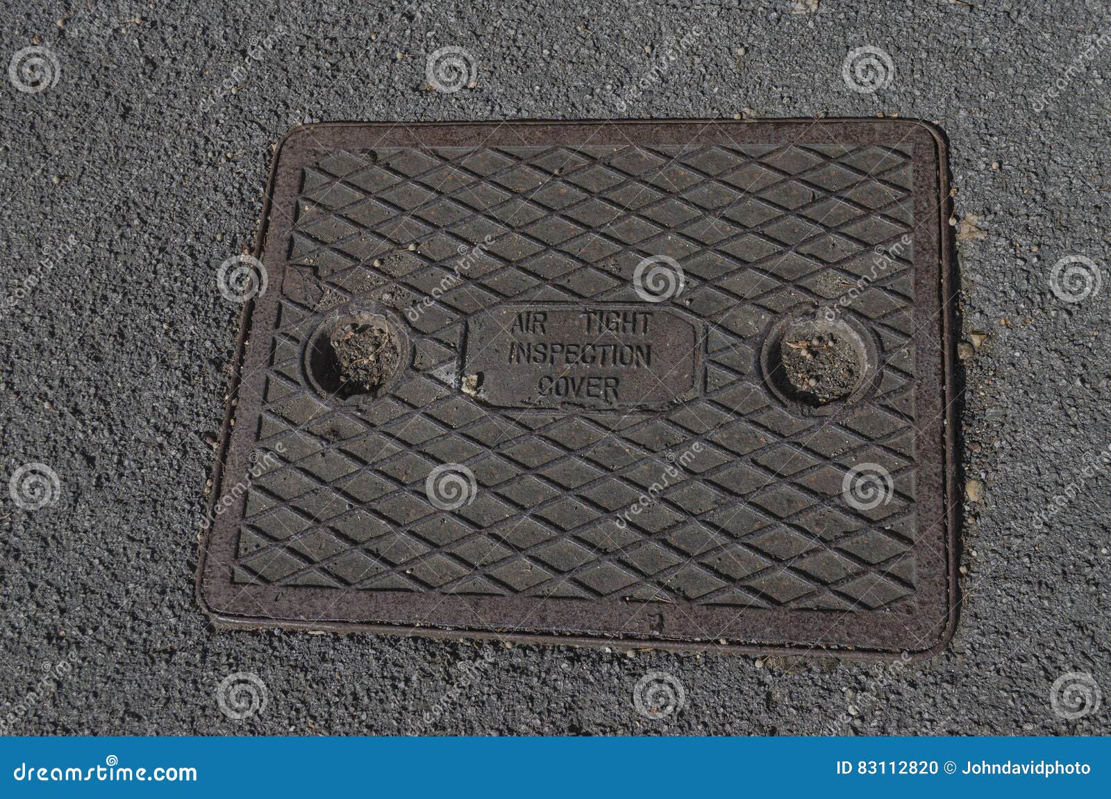 Air Tight Inspection Cover for Sewer Stock Photo - Image of cover, iron ...
