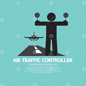 Air Traffic Controller Graphic Symbol Stock Vector - Illustration of ...