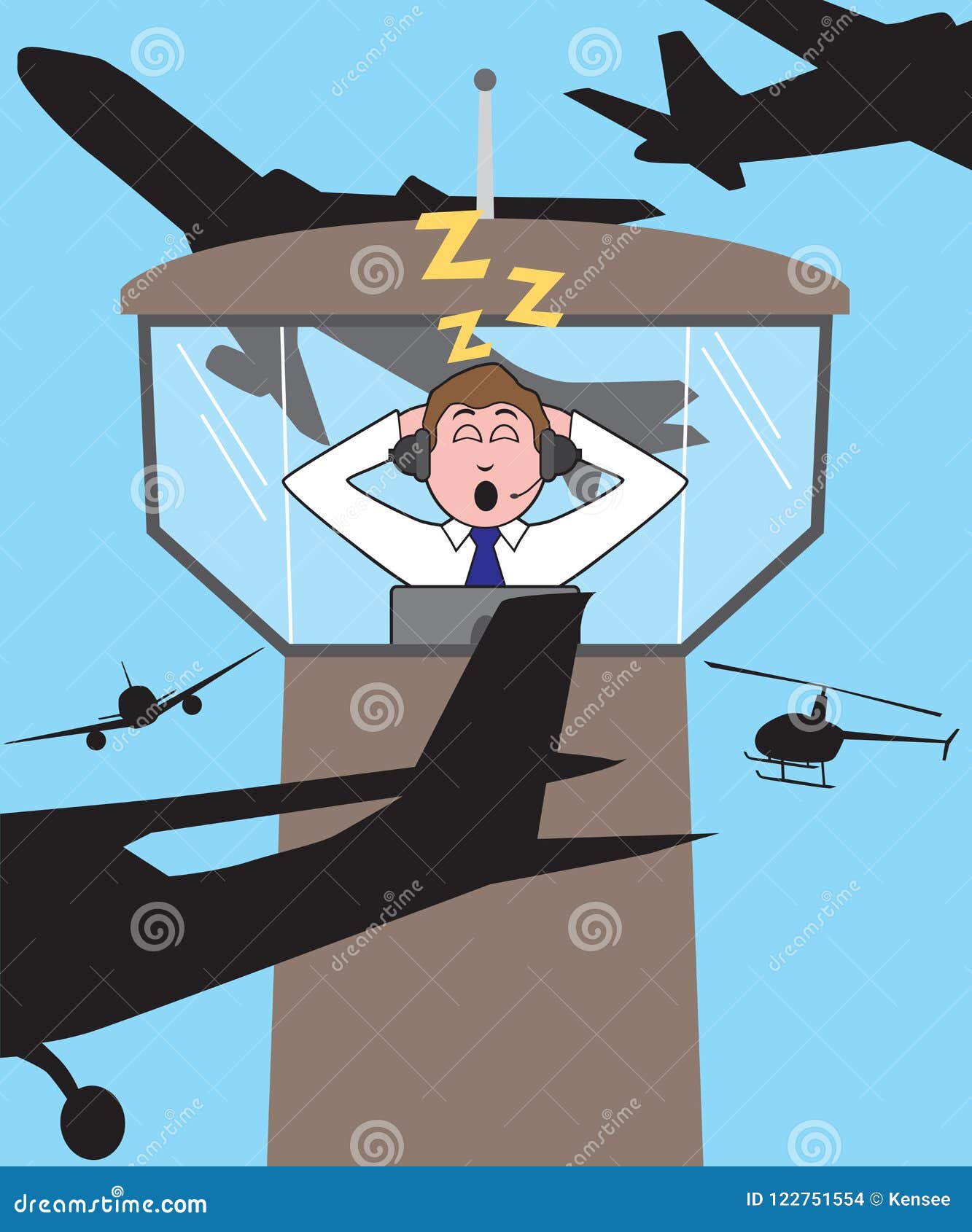 Air Traffic Controller Monitoring Multiple Flights And Ensuring Safe ...