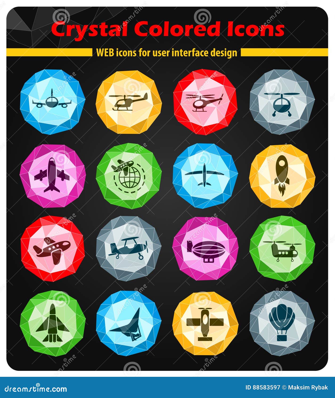 Air transport icon set stock illustration. Illustration of army - 88583597