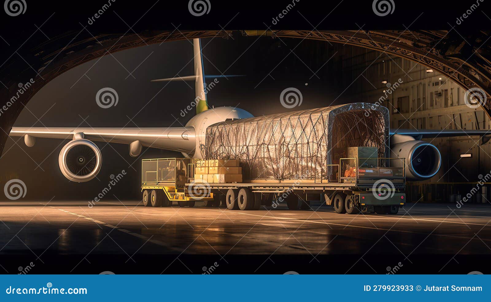 Air Transport,Load the Plane before Flying with Ai Generated Stock ...