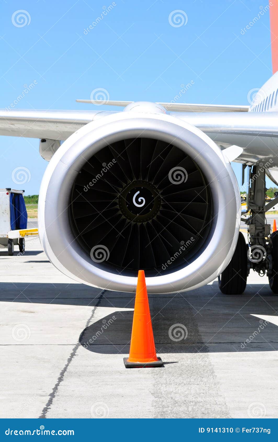 Air Transportation: Jet Engine Detail Stock Photo - Image of speed ...