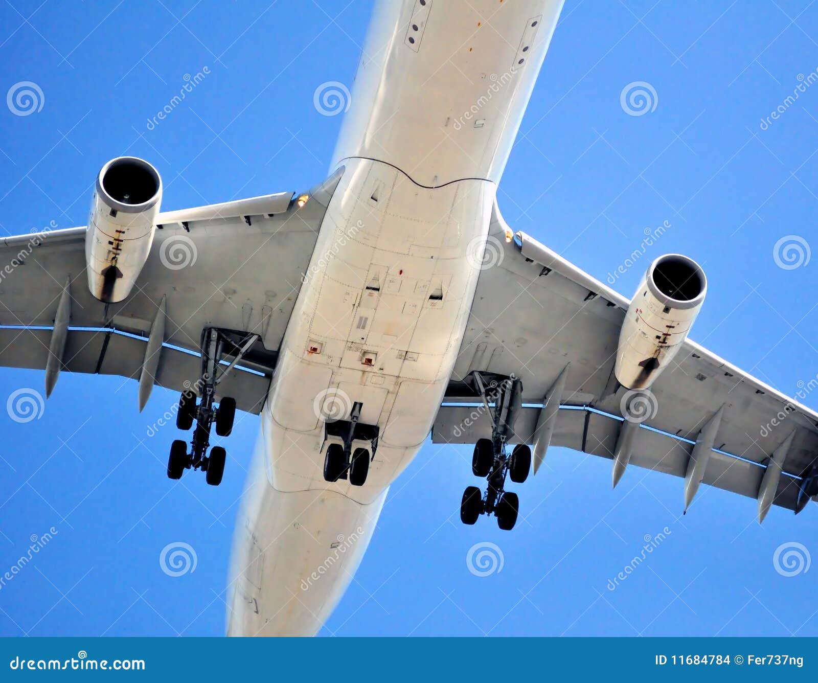 Air Transportation: Passenger Airplane Stock Photo - Image of gear ...