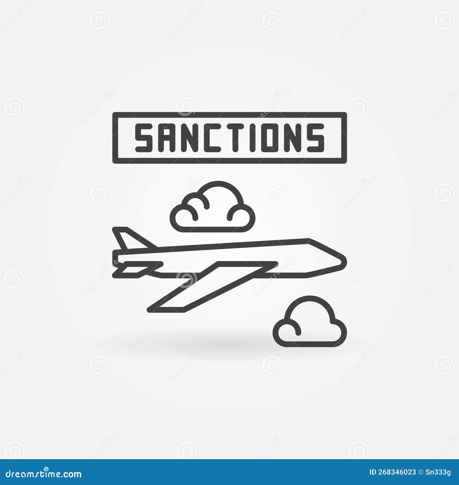 Sanctions Ban Vector Prohibition Concept Colored Icon Or Sign ...