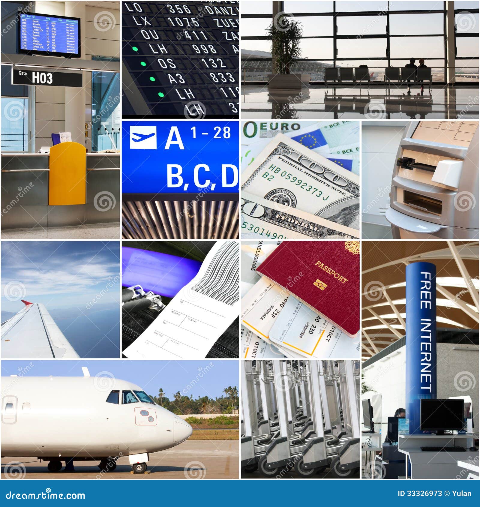 Air travel collage stock image. Image of money, business - 33326973