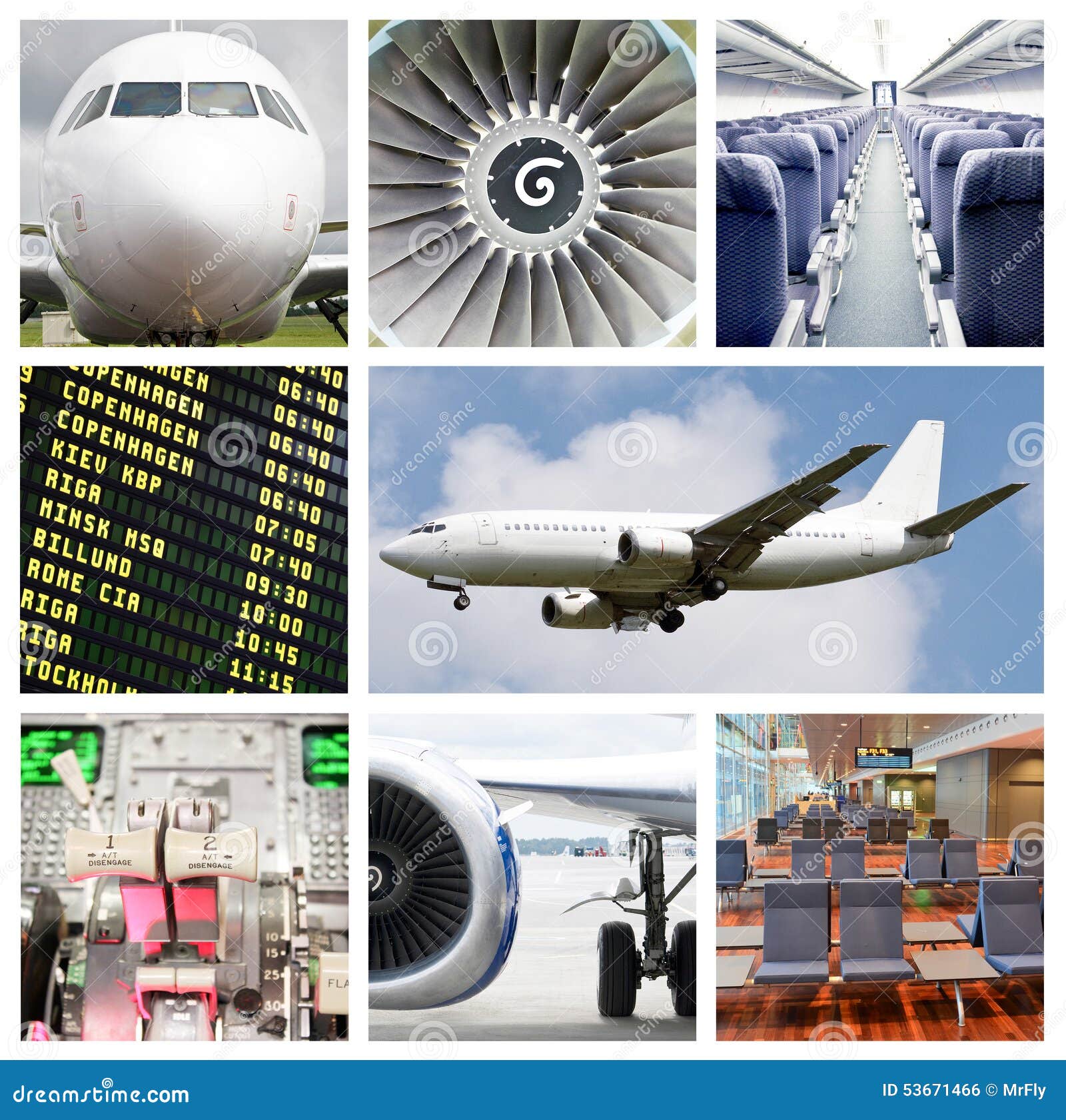 Air Travel collage stock photo. Image of arrival, boarding - 53671466