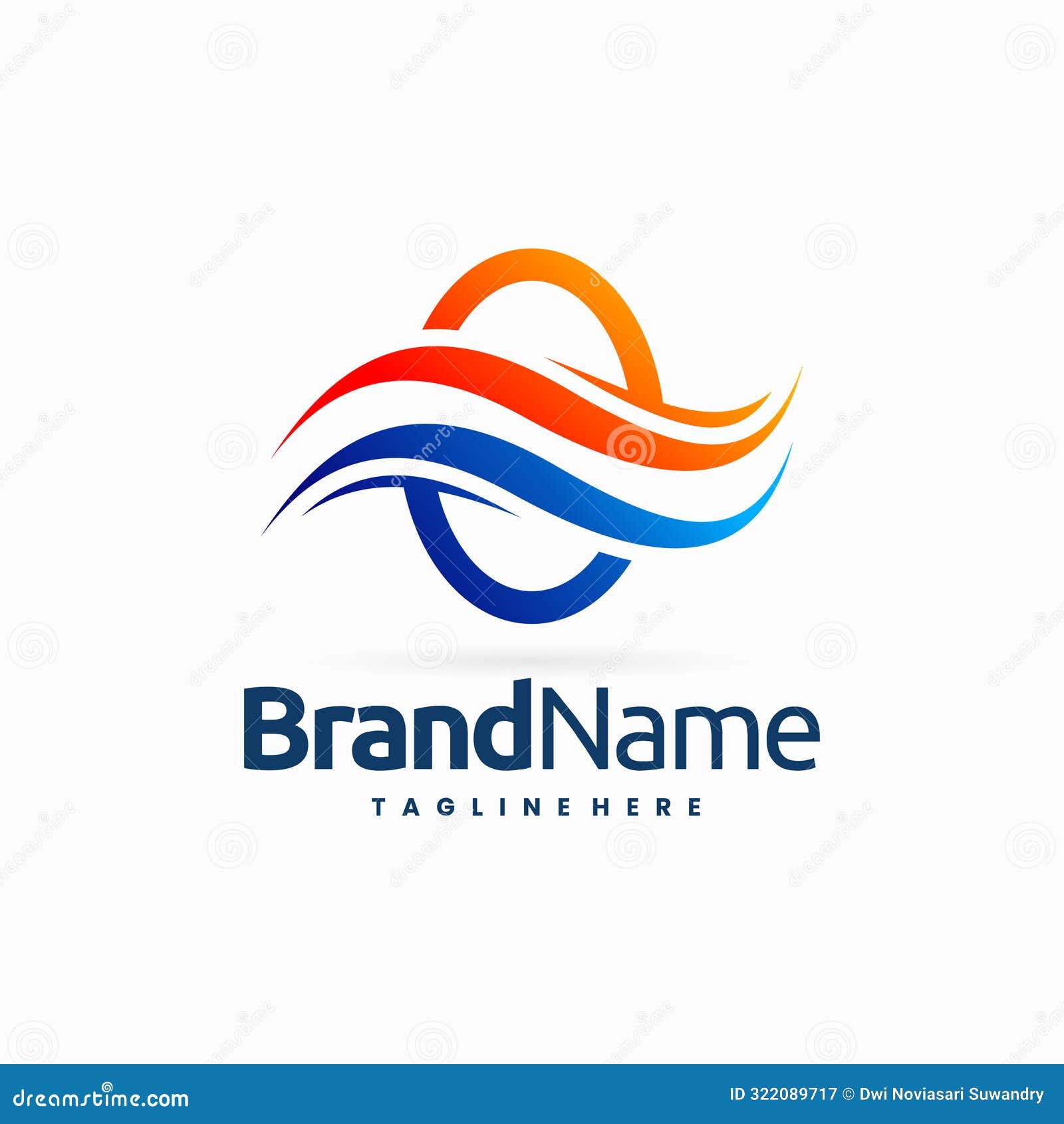 Air Ventilation Logo with Cool and Hot Color Style Stock Vector ...