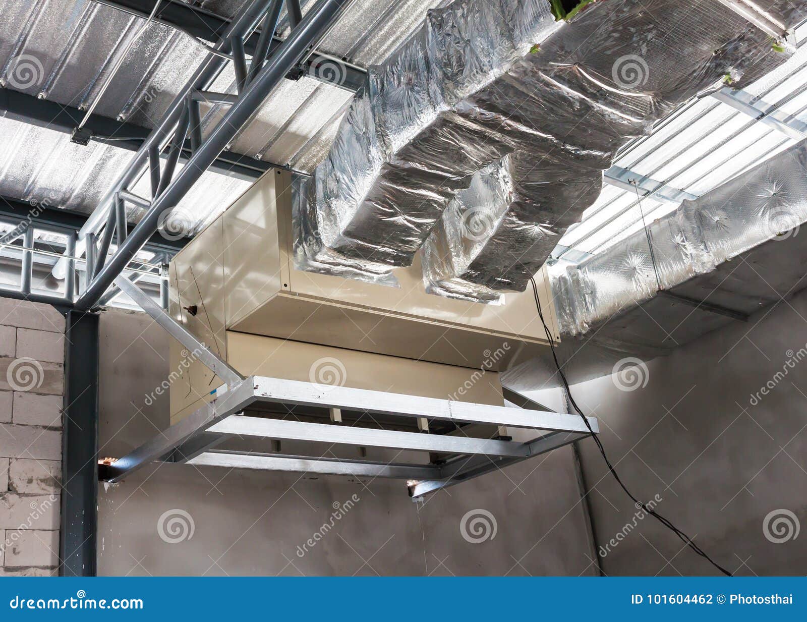 Air Ventilation Pipe System Stock Photo - Image of cellar, chrome ...