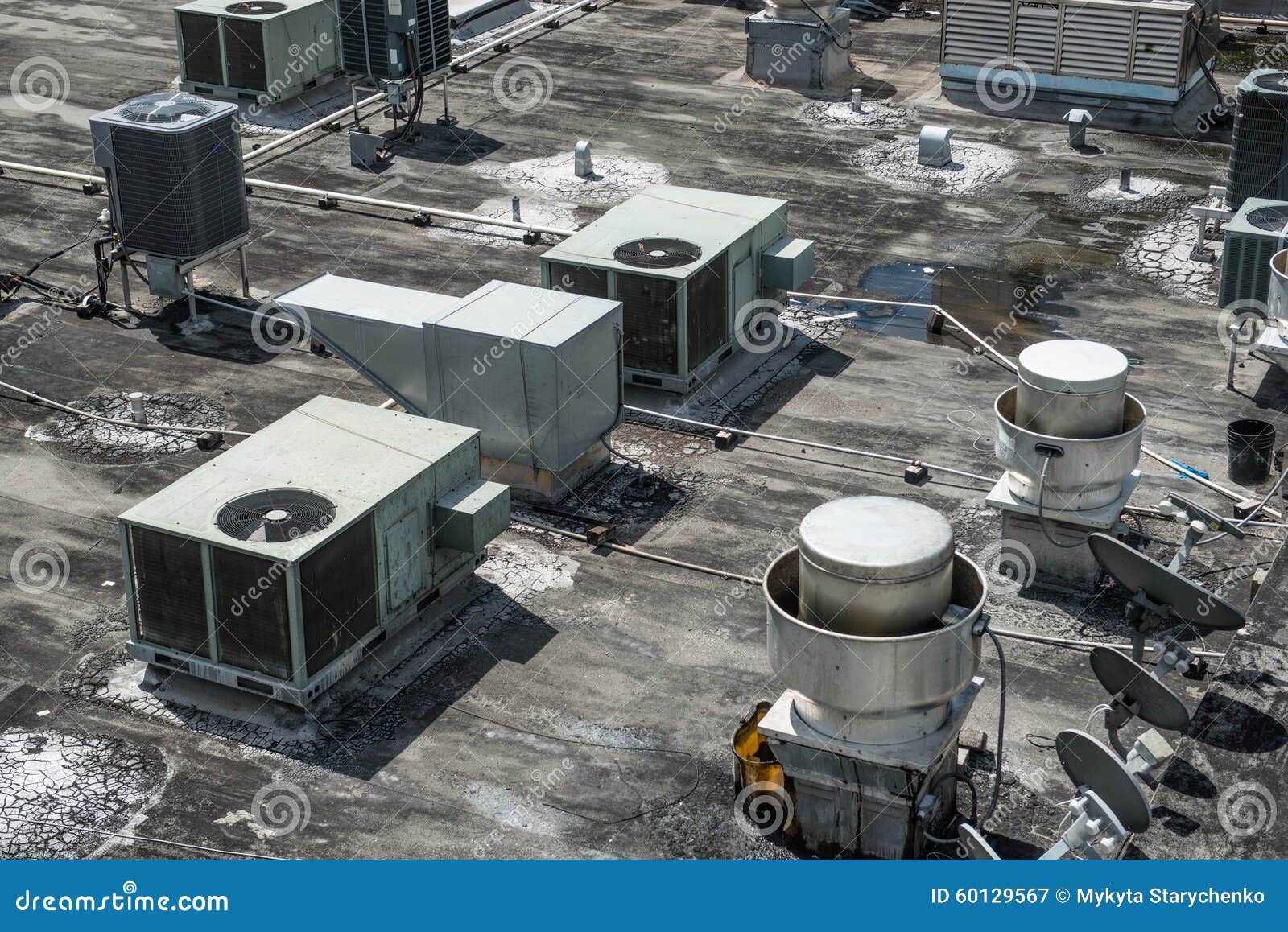 Air Ventilation System Installed on the Roof of the Building Stock ...