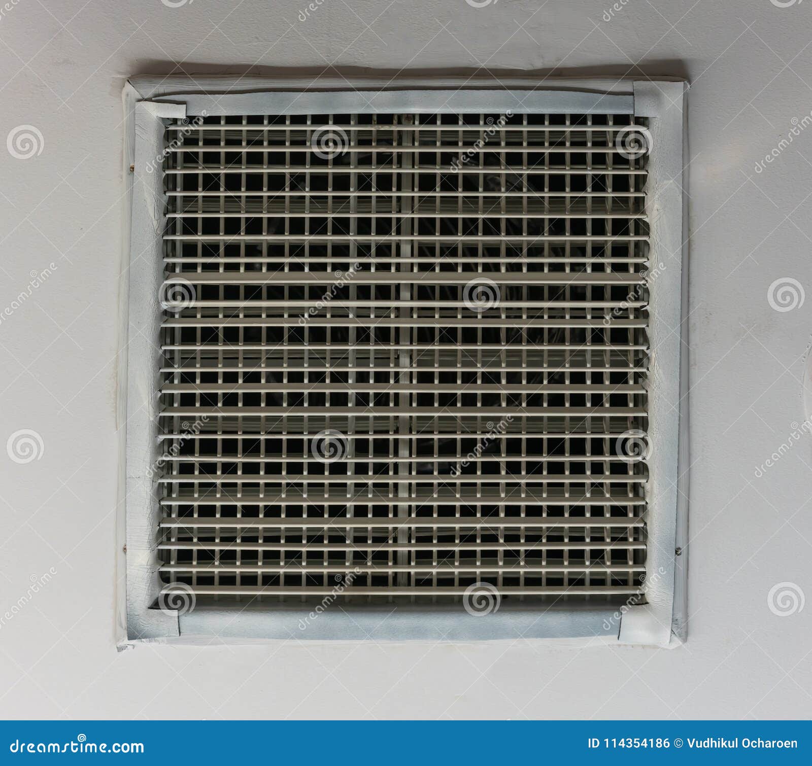 Air Ventilator ,metal Slat Frame on Ceiling Stock Photo - Image of ...