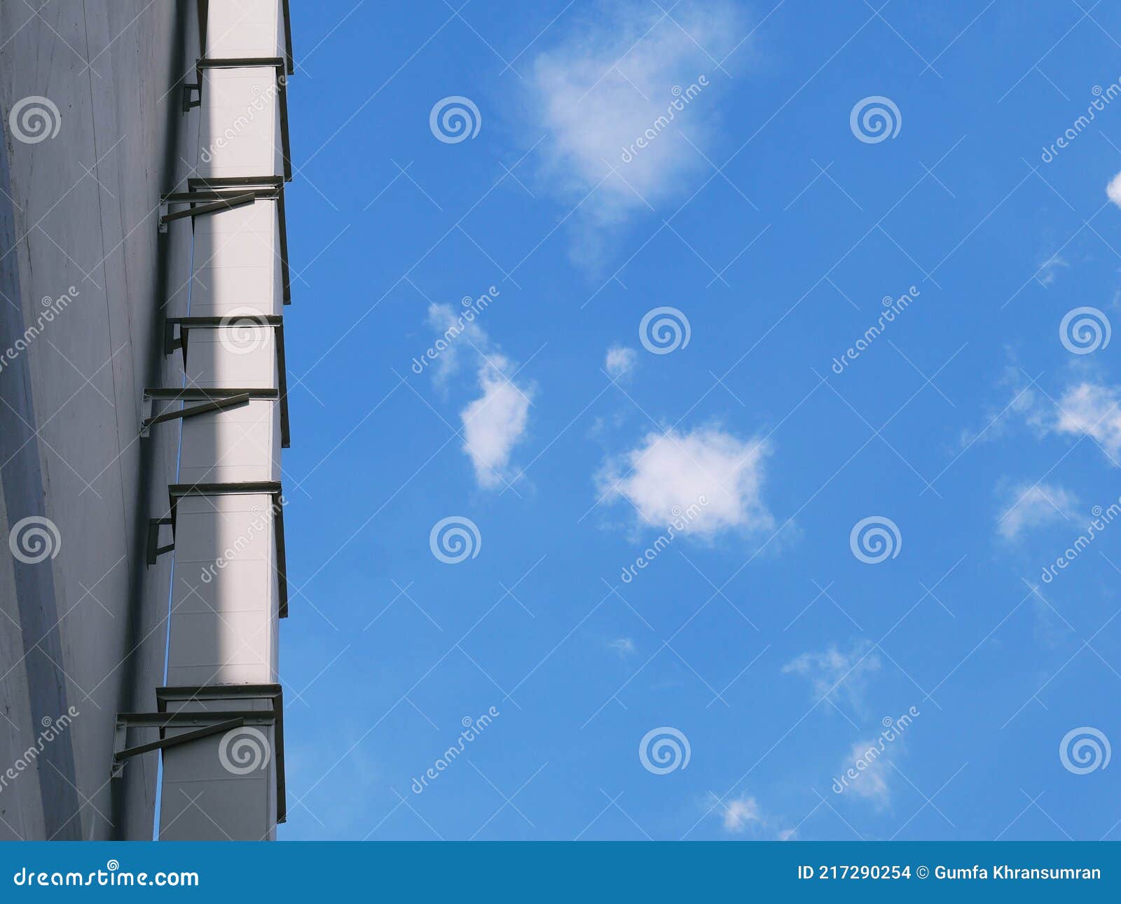 Air Vents Outside the Building To See the Sky Stock Photo - Image of ...