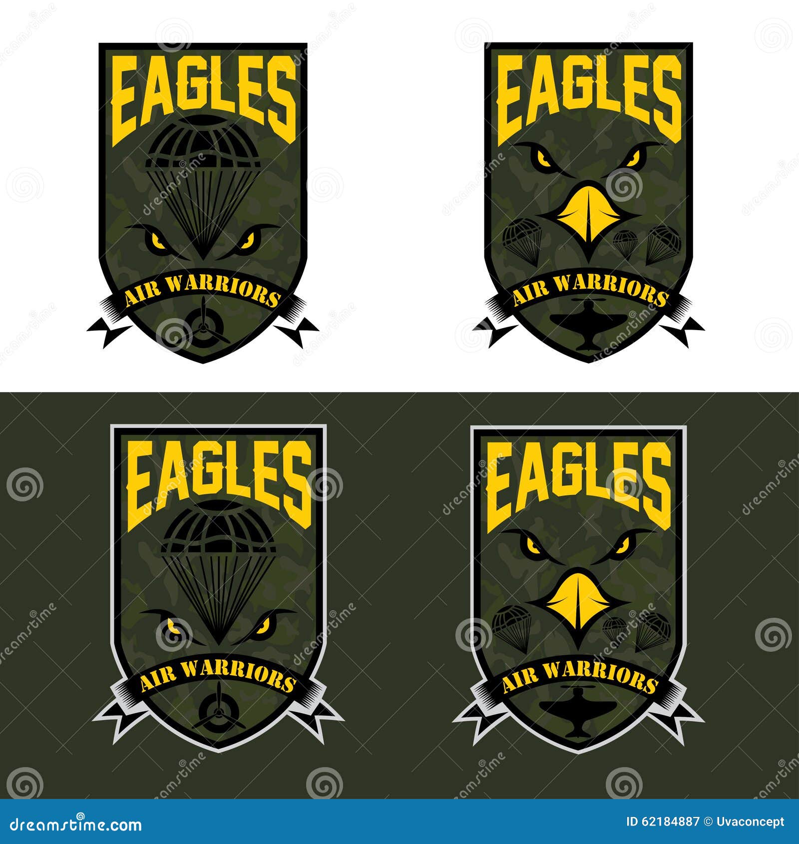 Wing Shields Set Stock Illustrations – 171 Wing Shields Set Stock ...