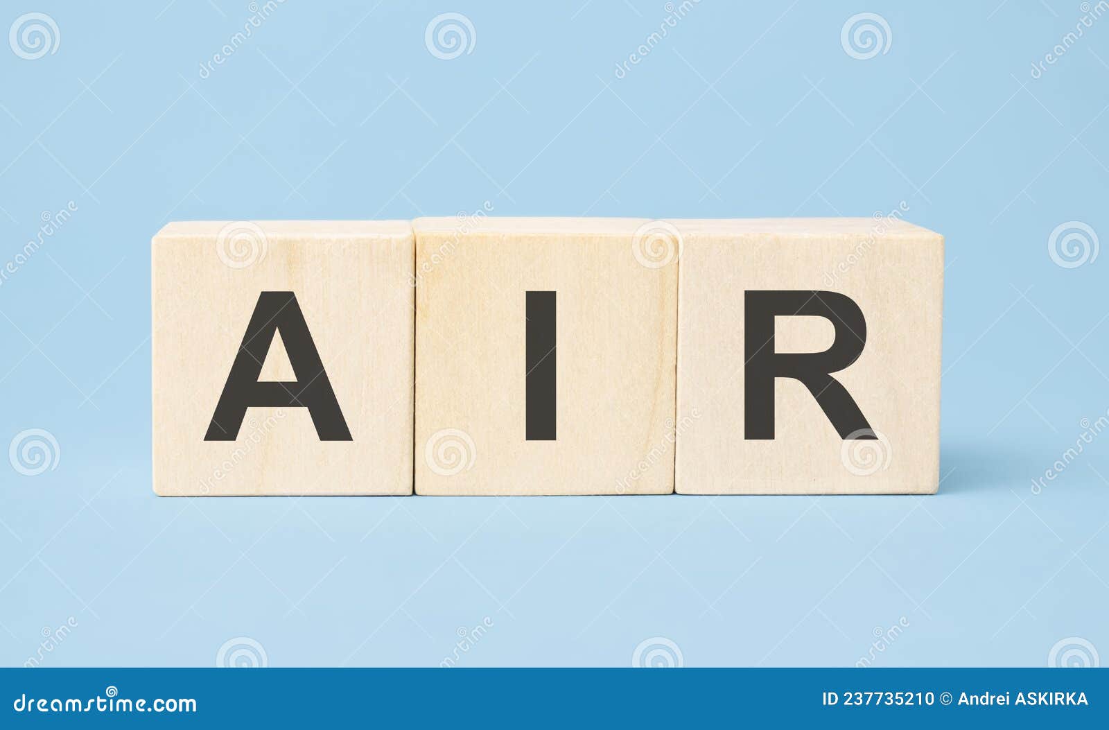Air Word Written on Wooden Cubes with Copy Space Stock Photo - Image of ...
