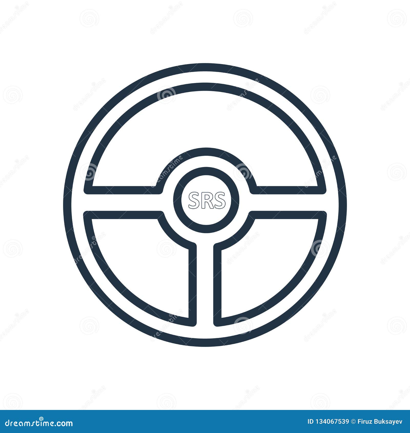 Airbag Icon Vector Isolated on White Background, Airbag Sign Stock ...