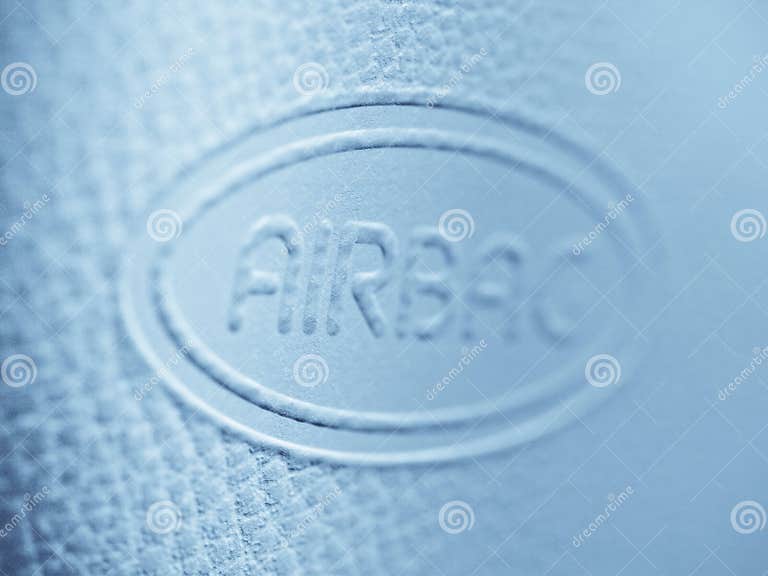 Airbag label stock photo. Image of airbag, detail, driving - 14122598