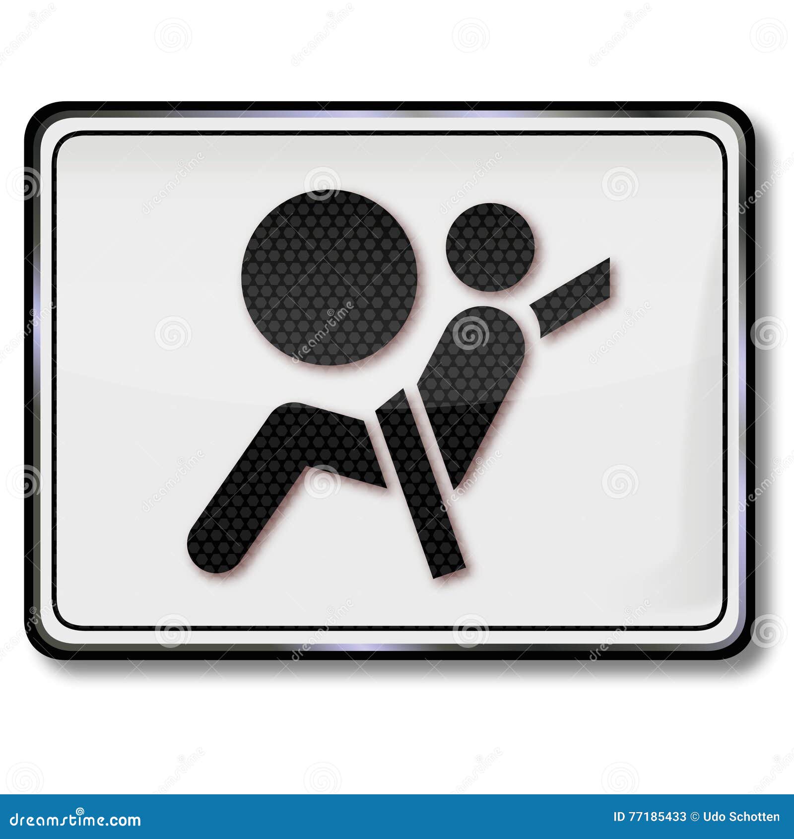 Airbag Cartoon Vector | CartoonDealer.com #77185433