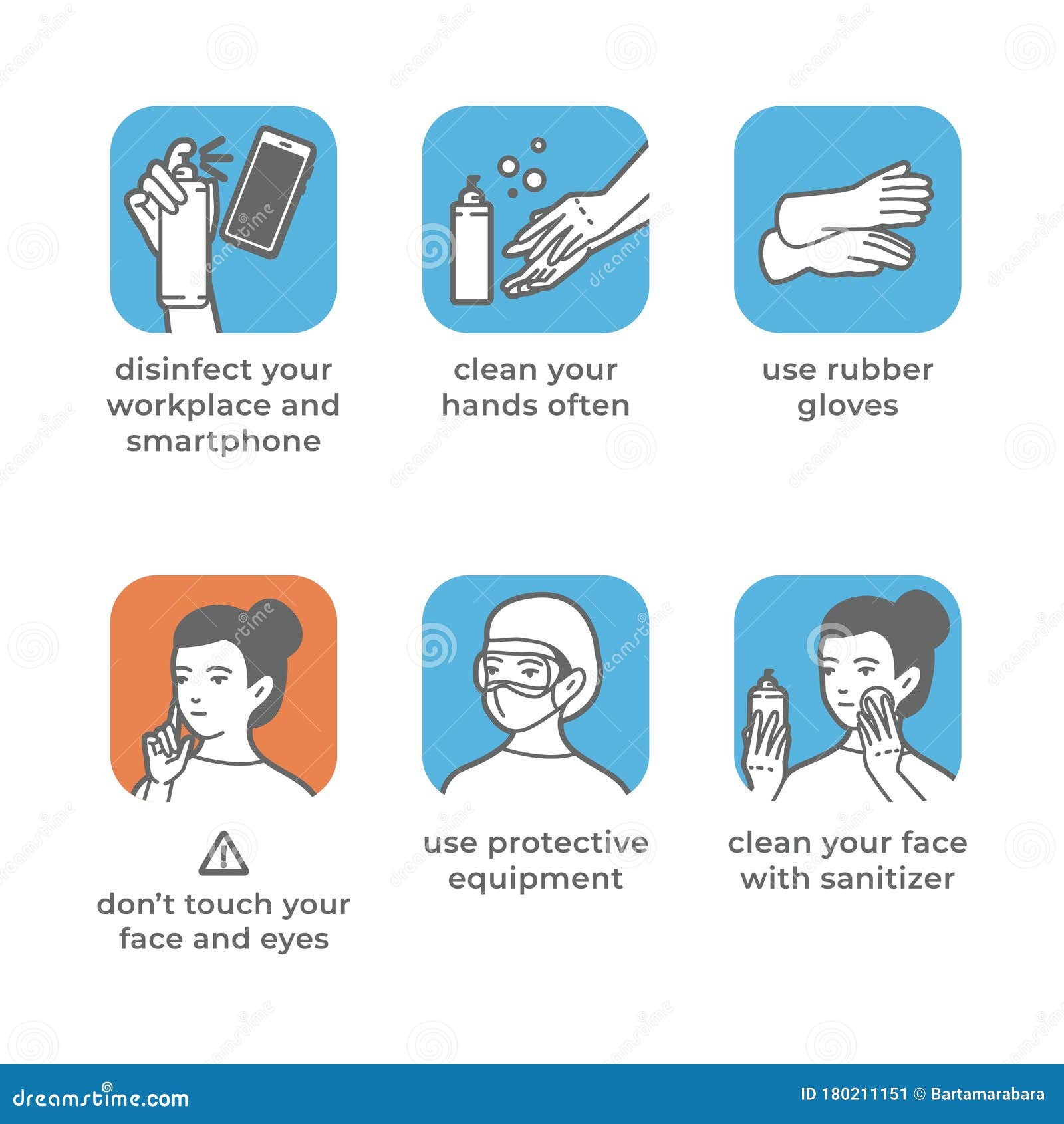 Airborne Infection Protection Badge Set Cartoon Vector | CartoonDealer ...