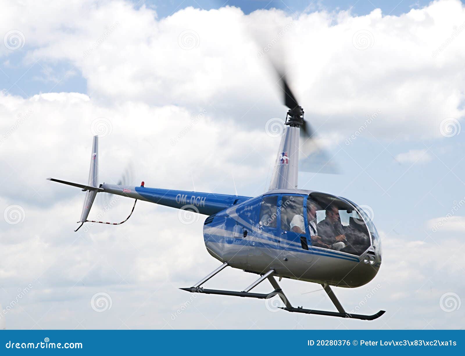 Airborne Robinson R-44 Helicopter Editorial Photo - Image of cockpit ...