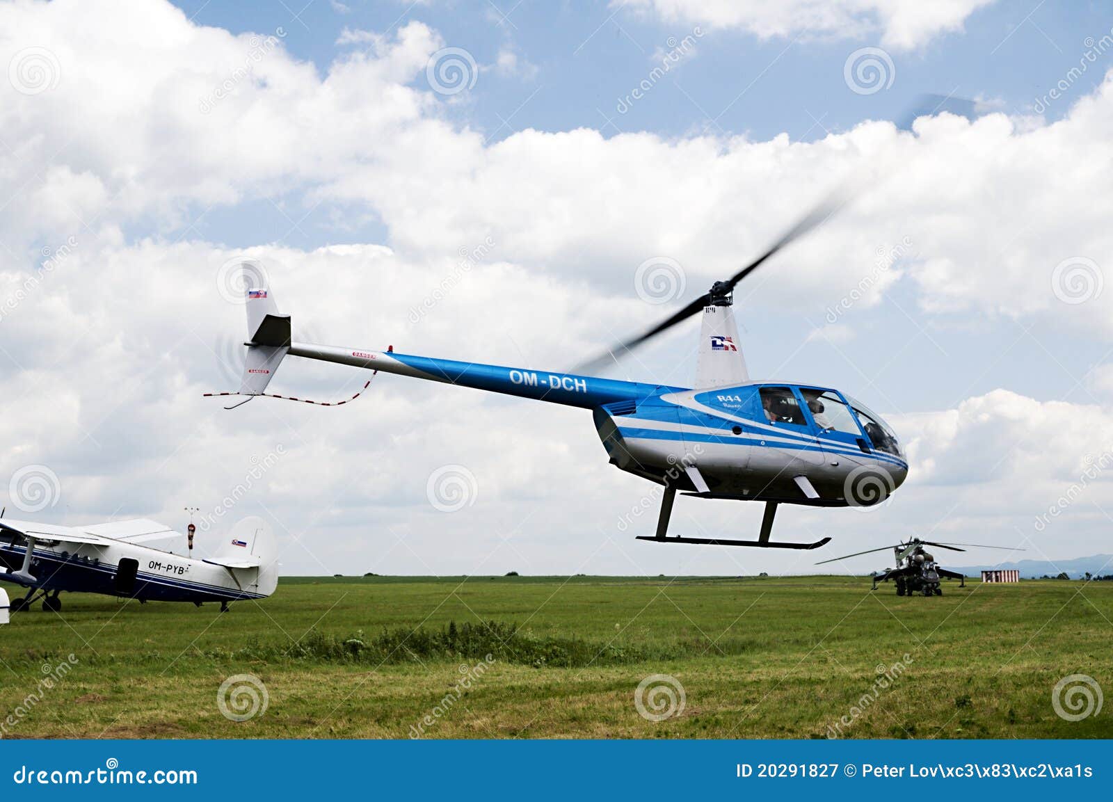 Airborne Robinson R-44 Helicopter Editorial Photography - Image of ...
