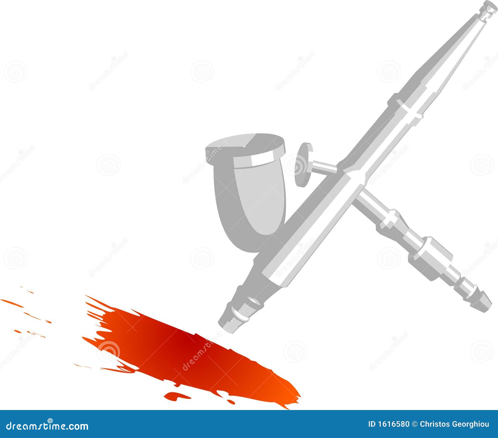 Airbrush stock vector. Illustration of airbrush, painting - 1616580