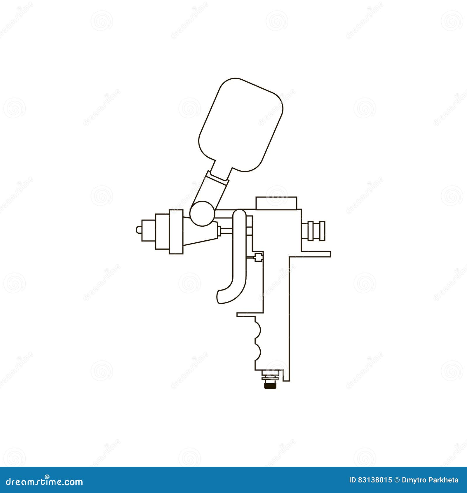 Airbrush Vector Illustration Stock Vector - Illustration of airbrush ...