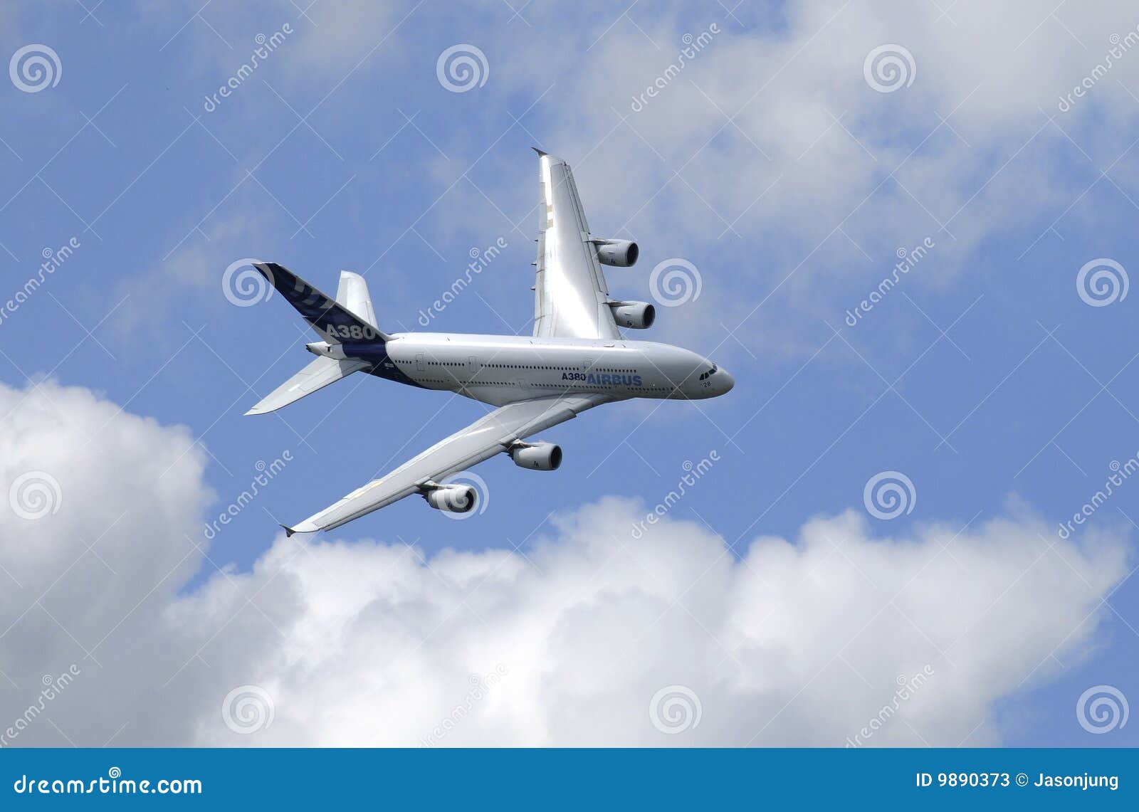 Airbus 380 Flight Show in Paris Air Show Editorial Stock Photo - Image ...