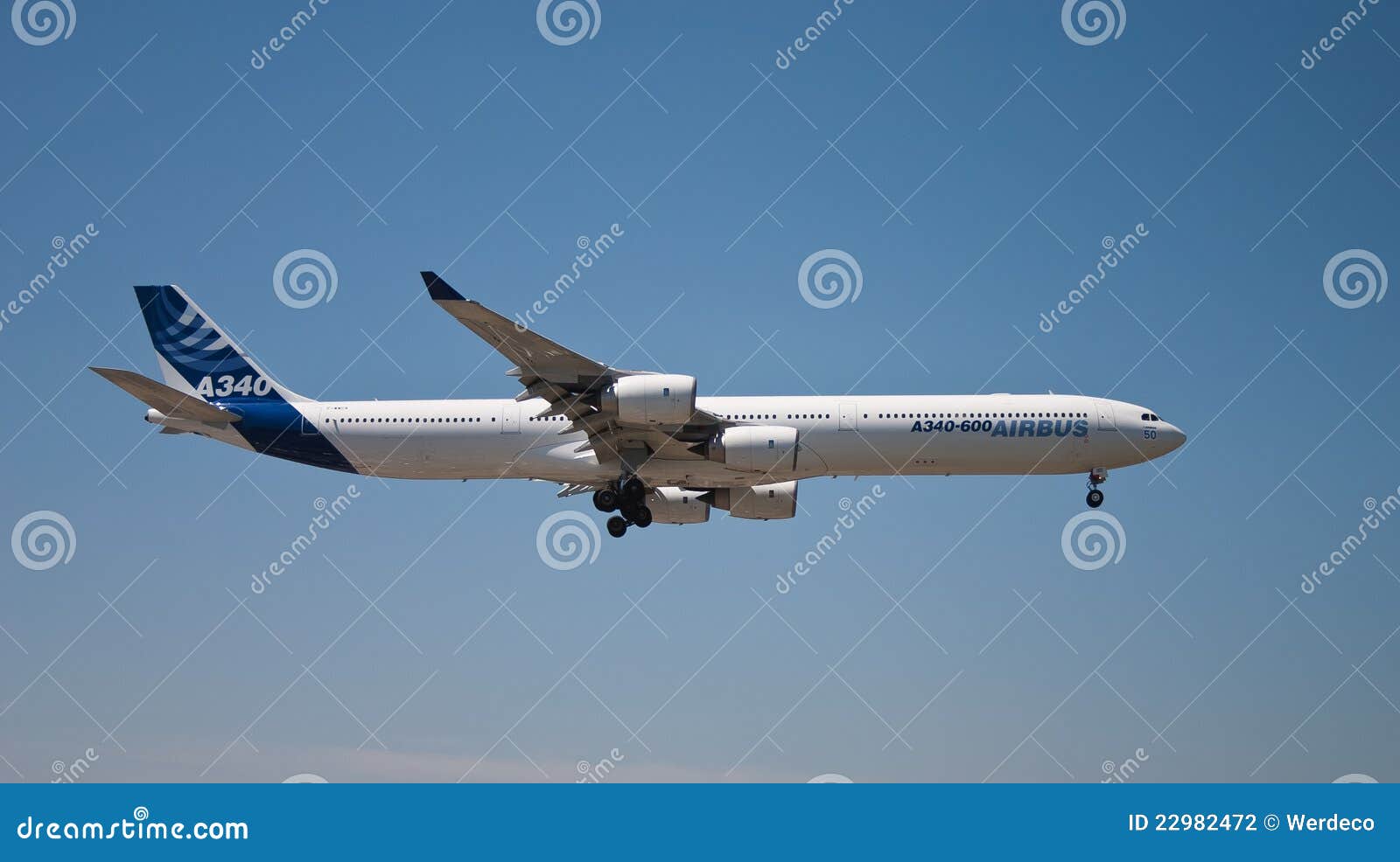 Airbus A340-600 Flying Side Editorial Photography - Image of airplane ...