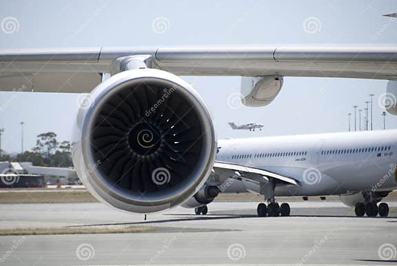 Airbus A380 Engine stock image. Image of commercial, royce - 16007361