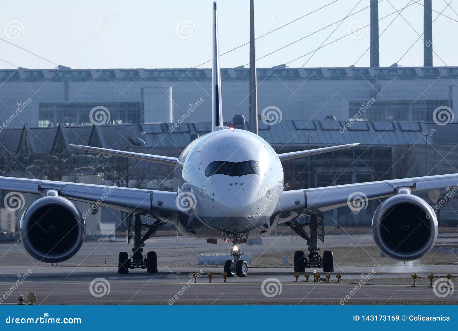 Airbus A350 Aircraft, Lufthansa Editorial Stock Image - Image of a350 ...