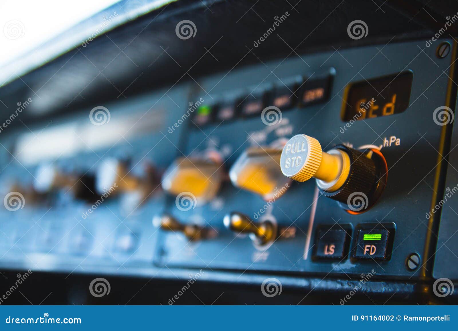 Airbus Autopilot Instrument Panel Dashboard Stock Photo - Image of ...