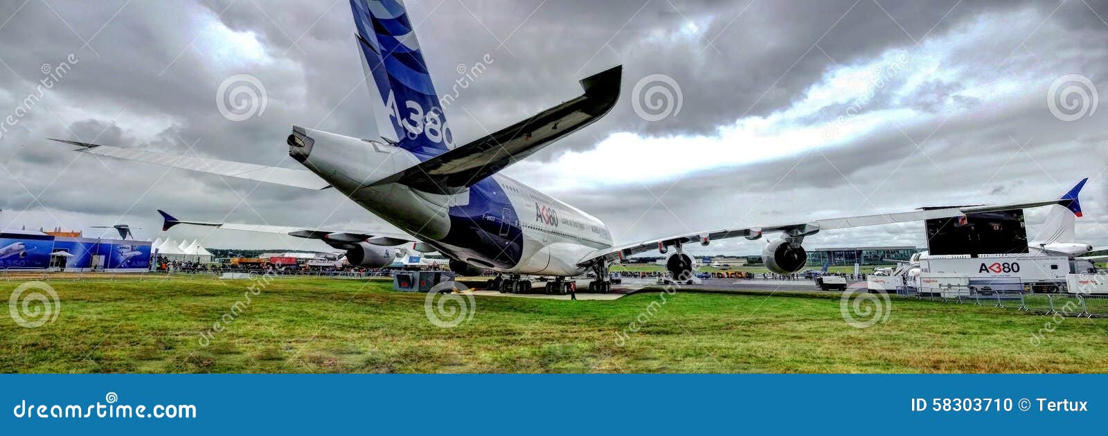 A380 editorial image. Image of travel, airshow, pushback - 58303710