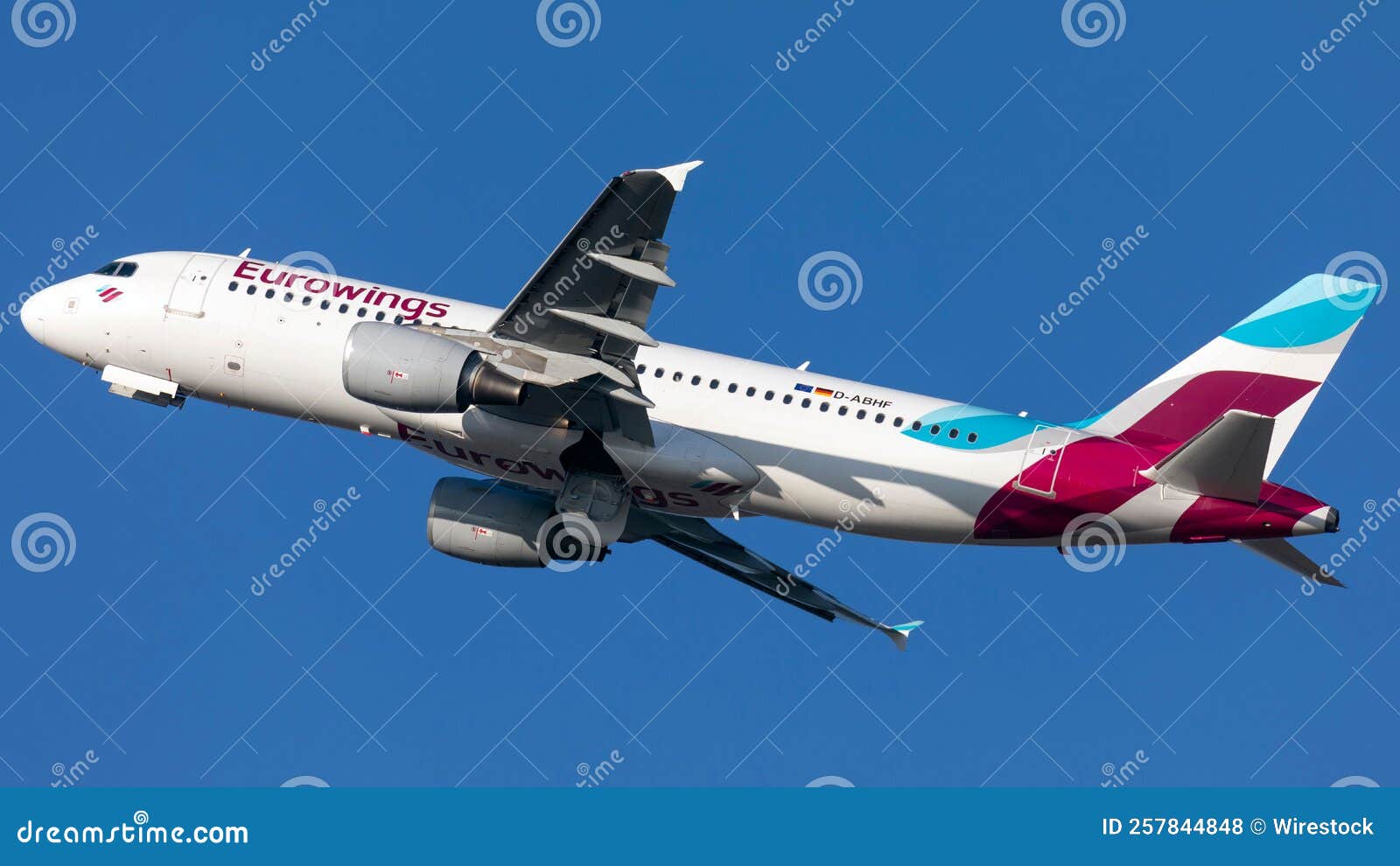 Airbus A320 of Eurowings Flying in the Blue Sky Editorial Stock Photo ...