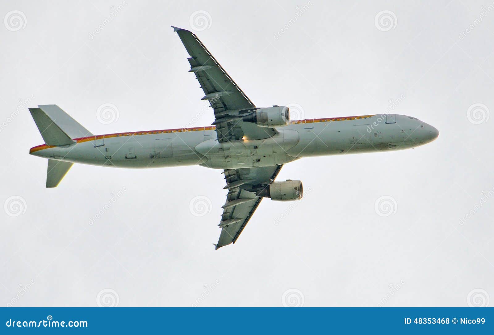 Airbus flying in the sky stock photo. Image of travel - 48353468