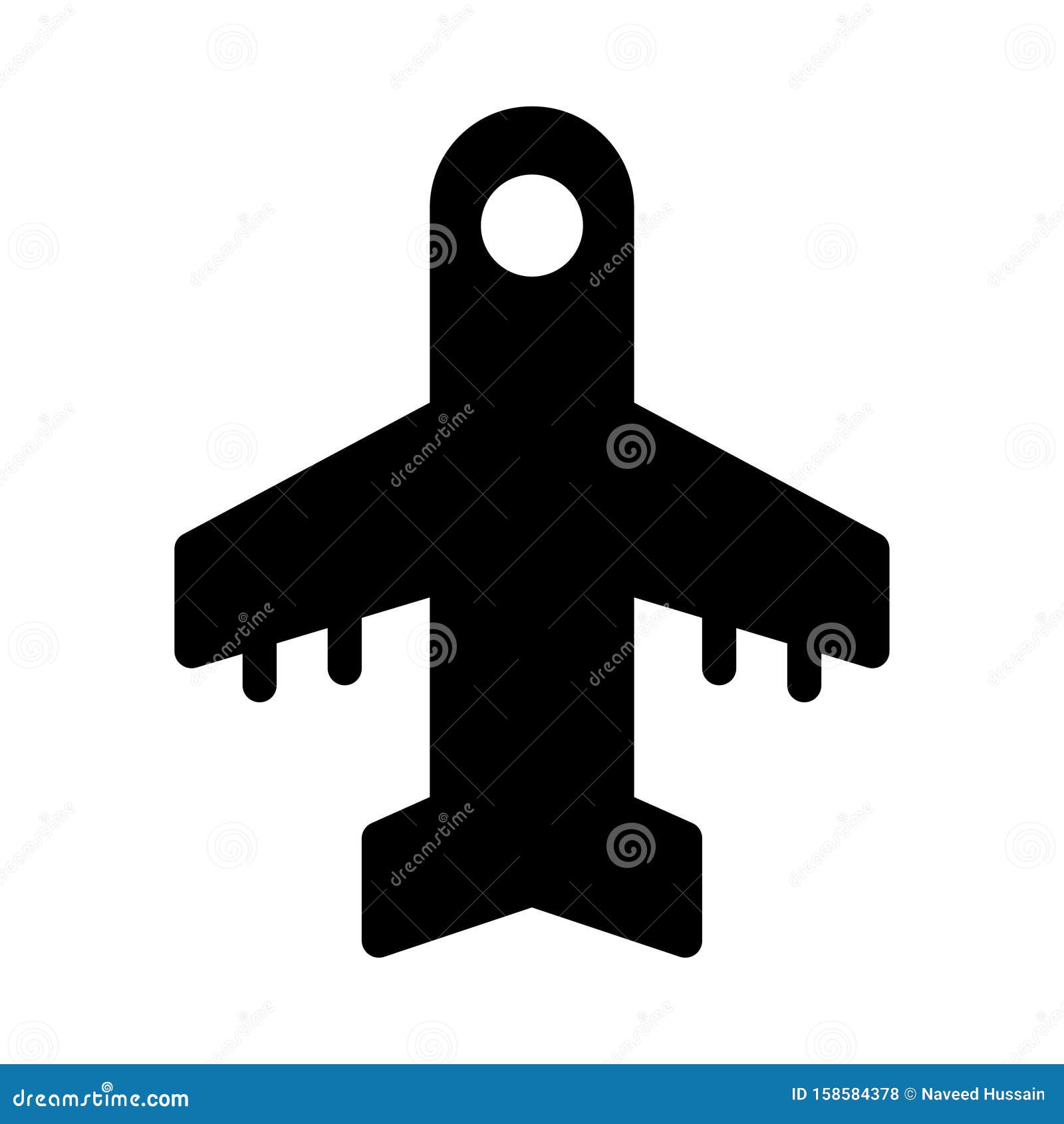 Airbus Glyph Flat Vector Icon Stock Vector - Illustration of banner ...
