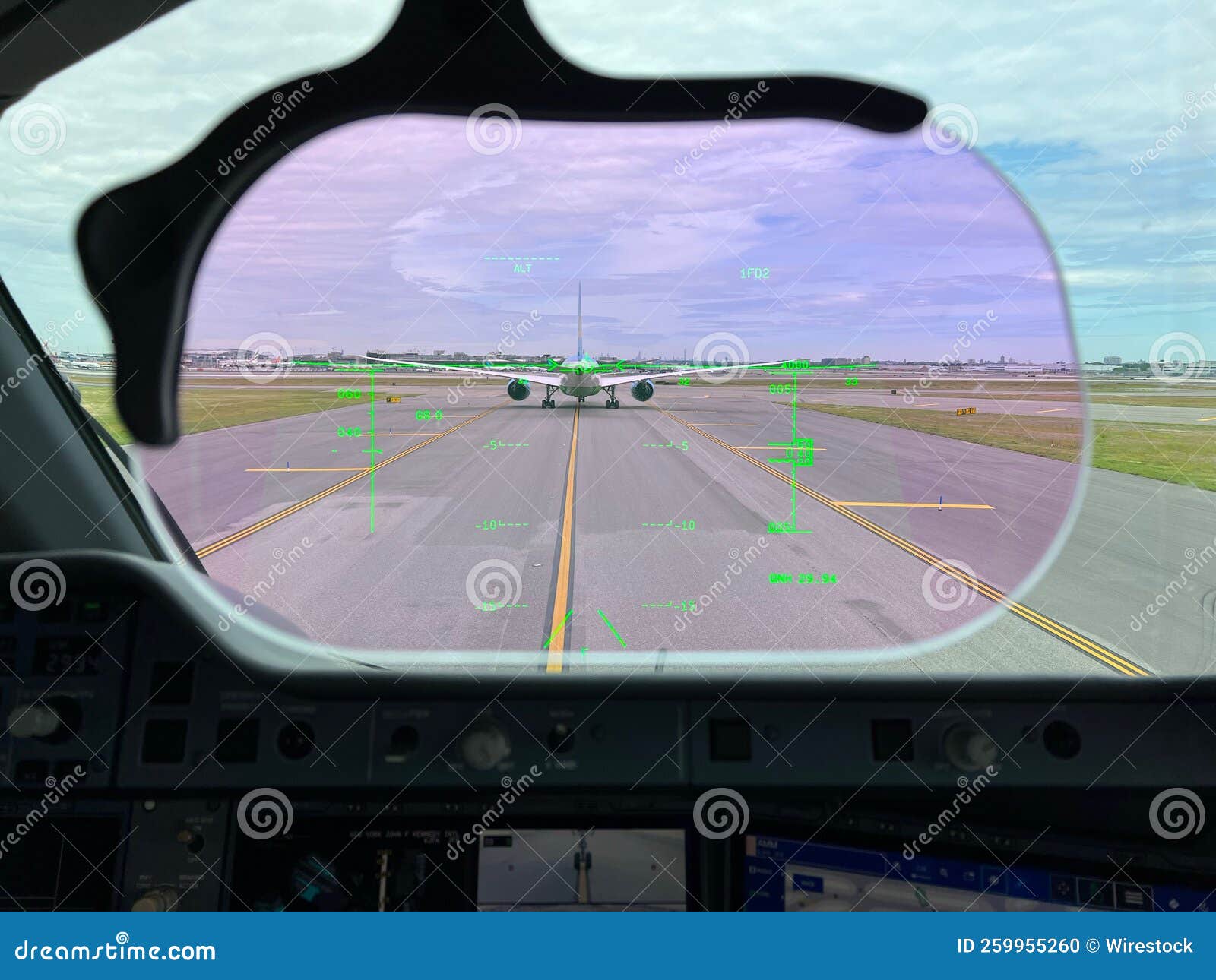 Airbus A350 Holding Point on a Taxiway Stock Photo - Image of display ...