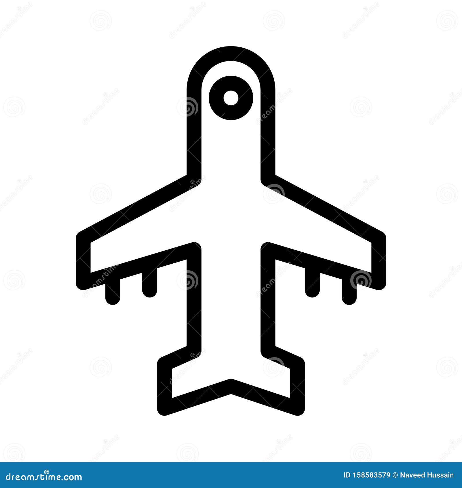 Airbus Thin Line Vector Icon Stock Vector - Illustration of clean ...