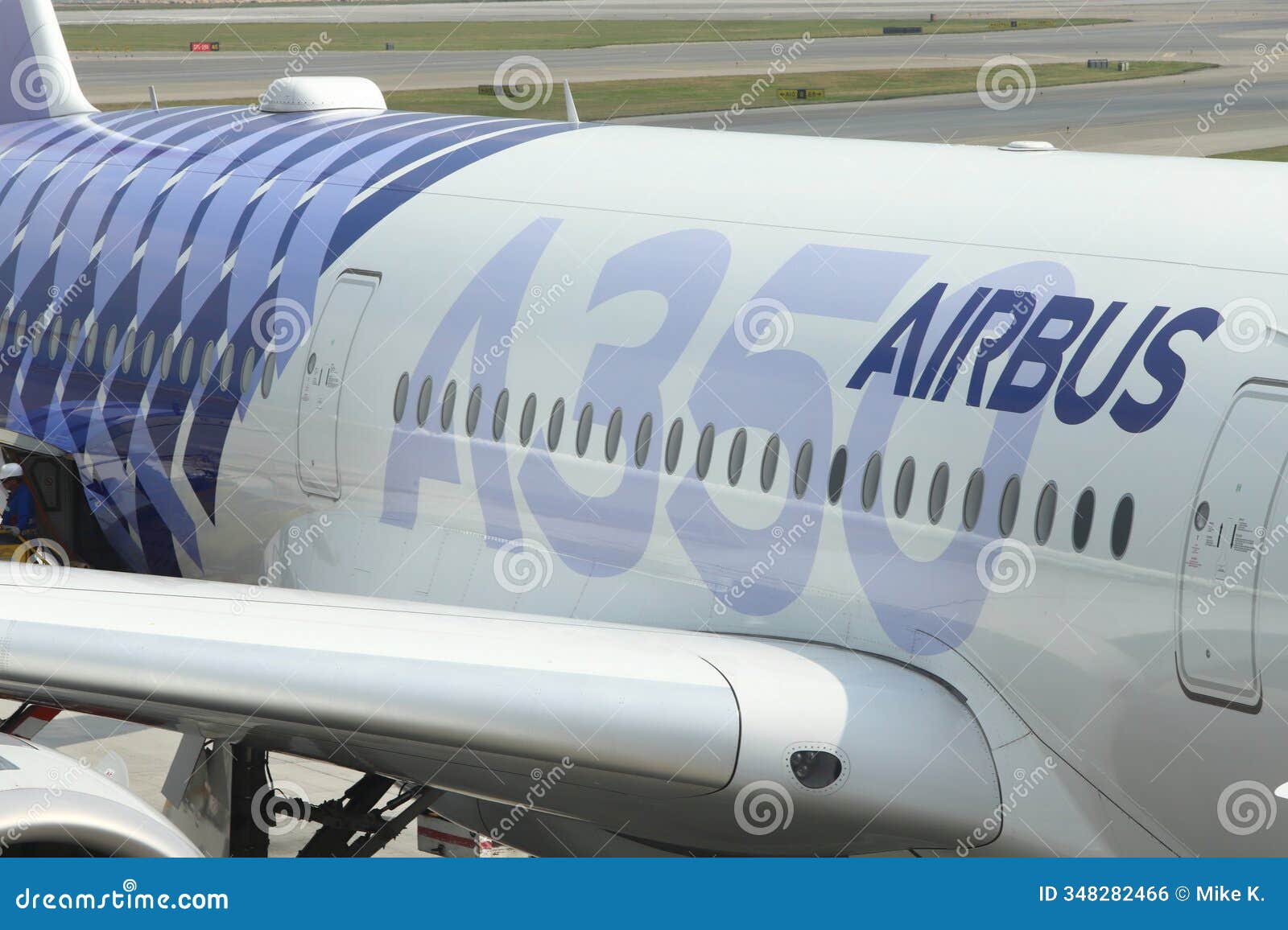 Airbus A350 stock photo. Image of aircraft, takeoff - 348282466