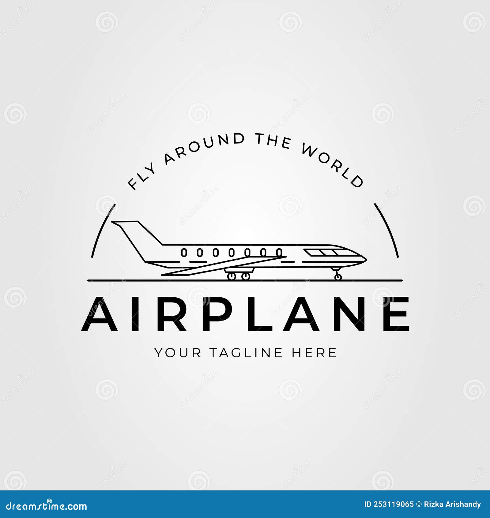 Airbus Plane or Jet Airplane Logo Vector Illustration Design.. Stock ...