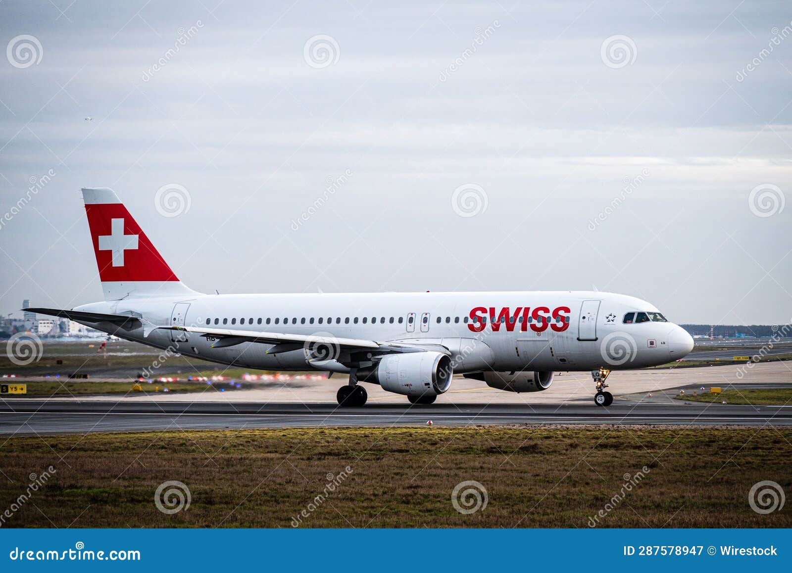 An Airbus A320 is Ready for Take-off. Editorial Photography - Image of ...