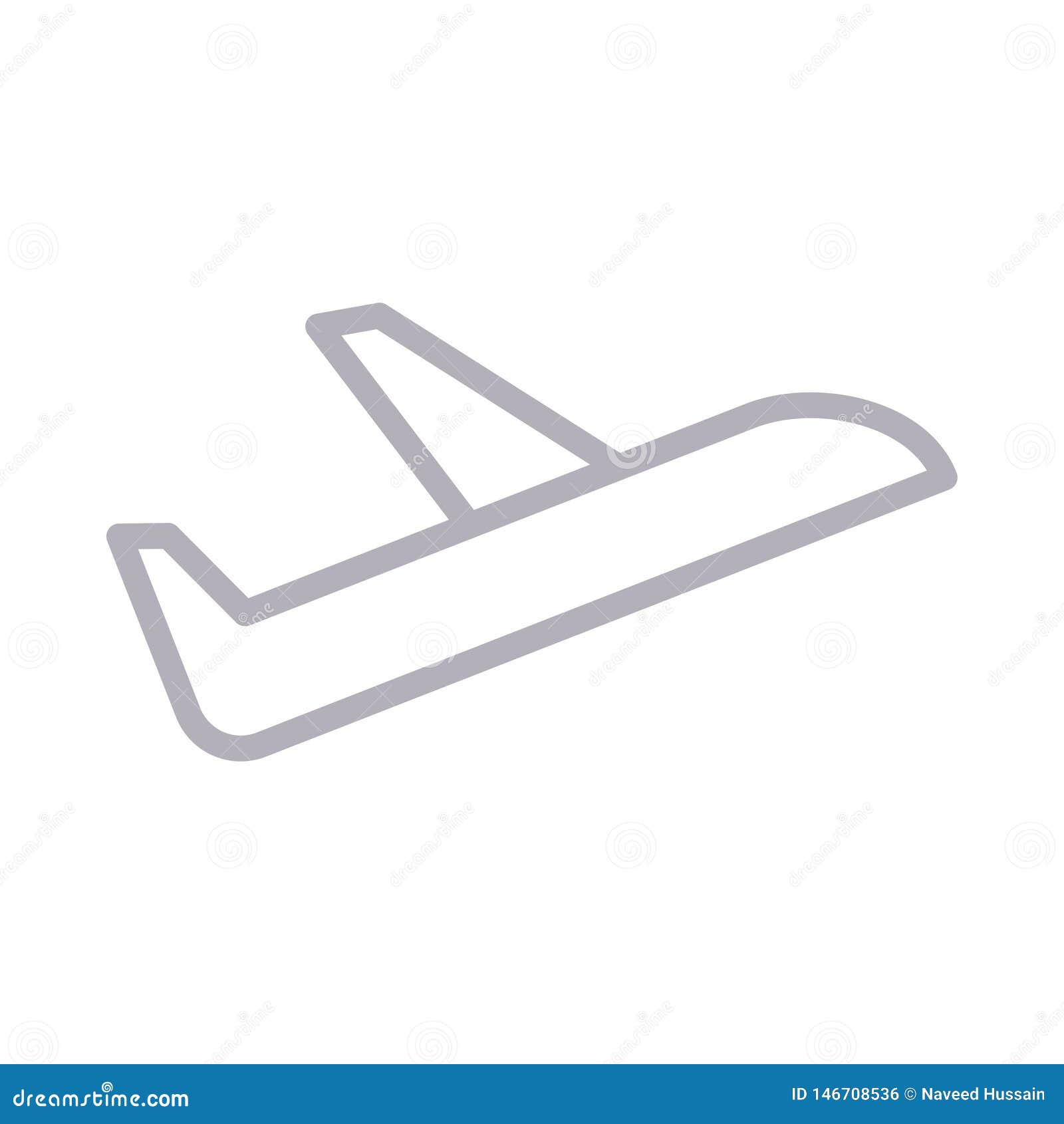 Airbus Thin Line Color Vector Icon Stock Vector - Illustration of ...