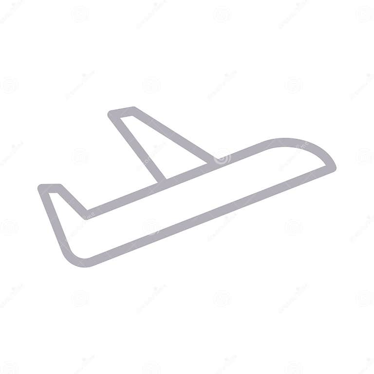 Airbus Thin Line Color Vector Icon Stock Vector - Illustration of ...