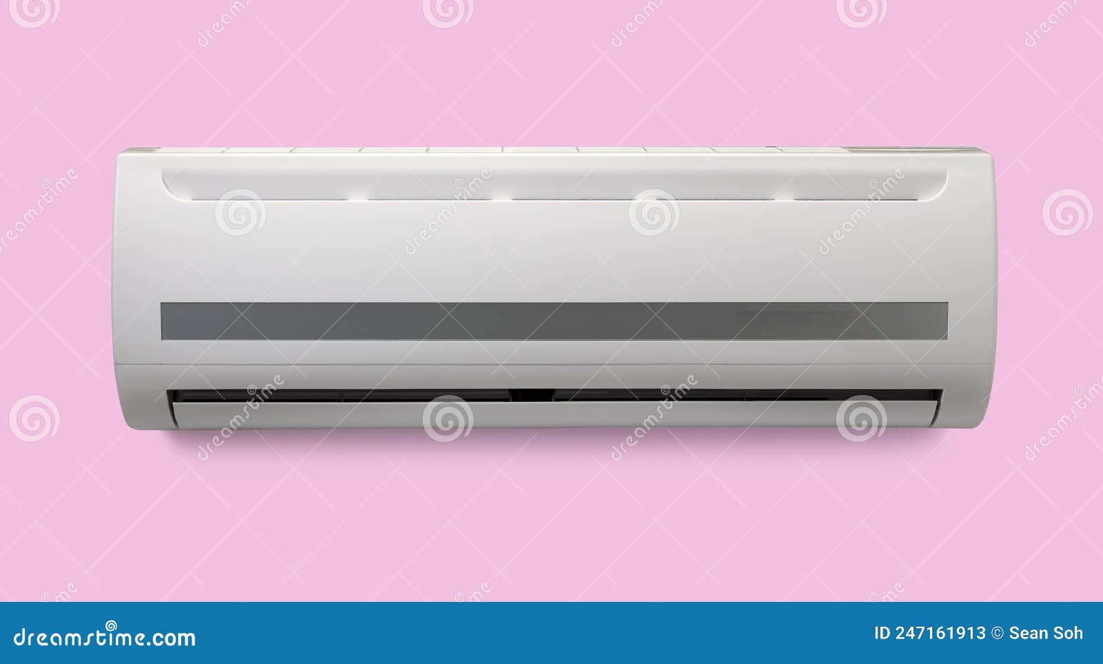 Aircond Isolated on Pink Background Stock Image - Image of blue ...