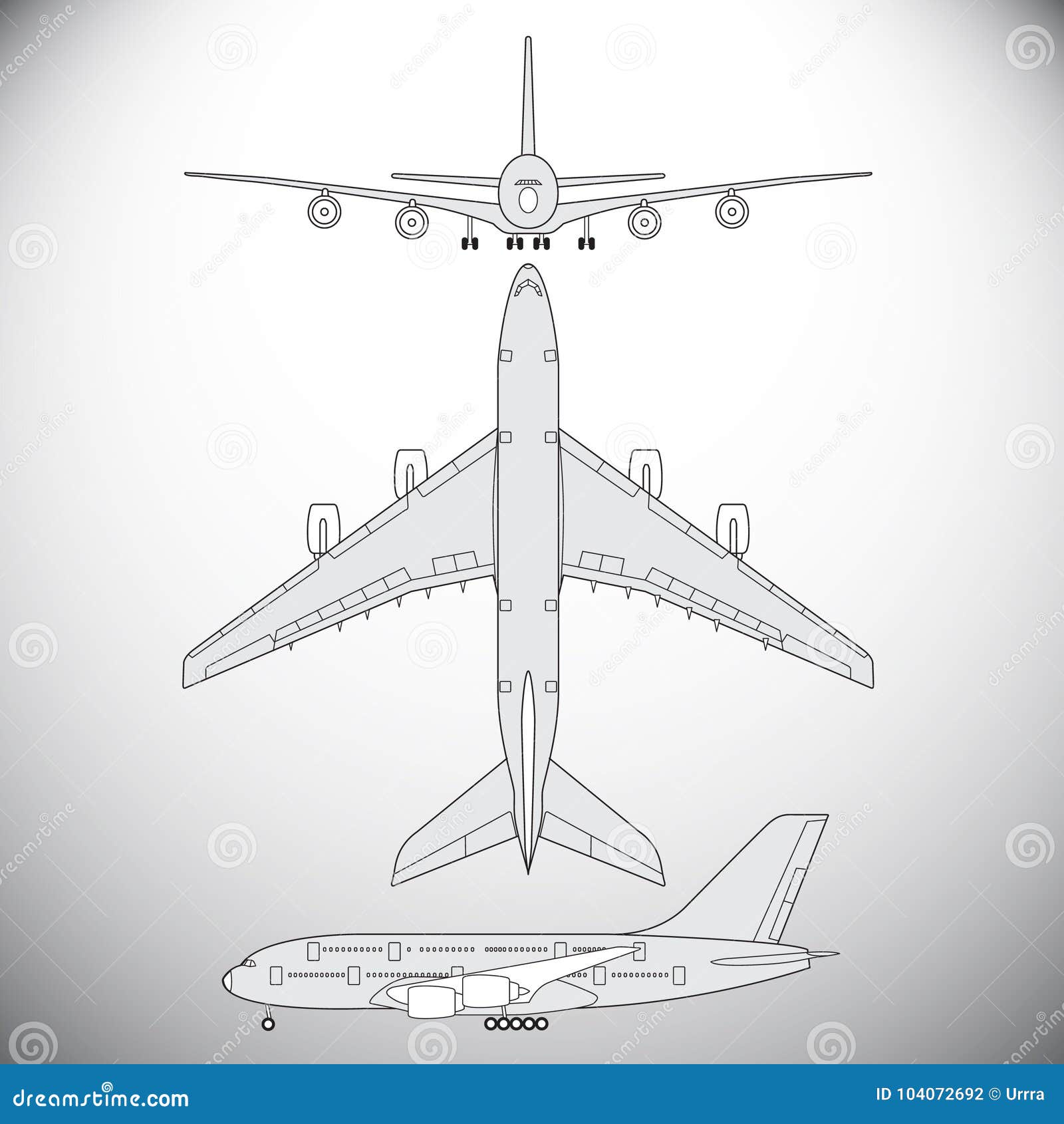 Aircraft,airliner stock vector. Illustration of airline - 104072692
