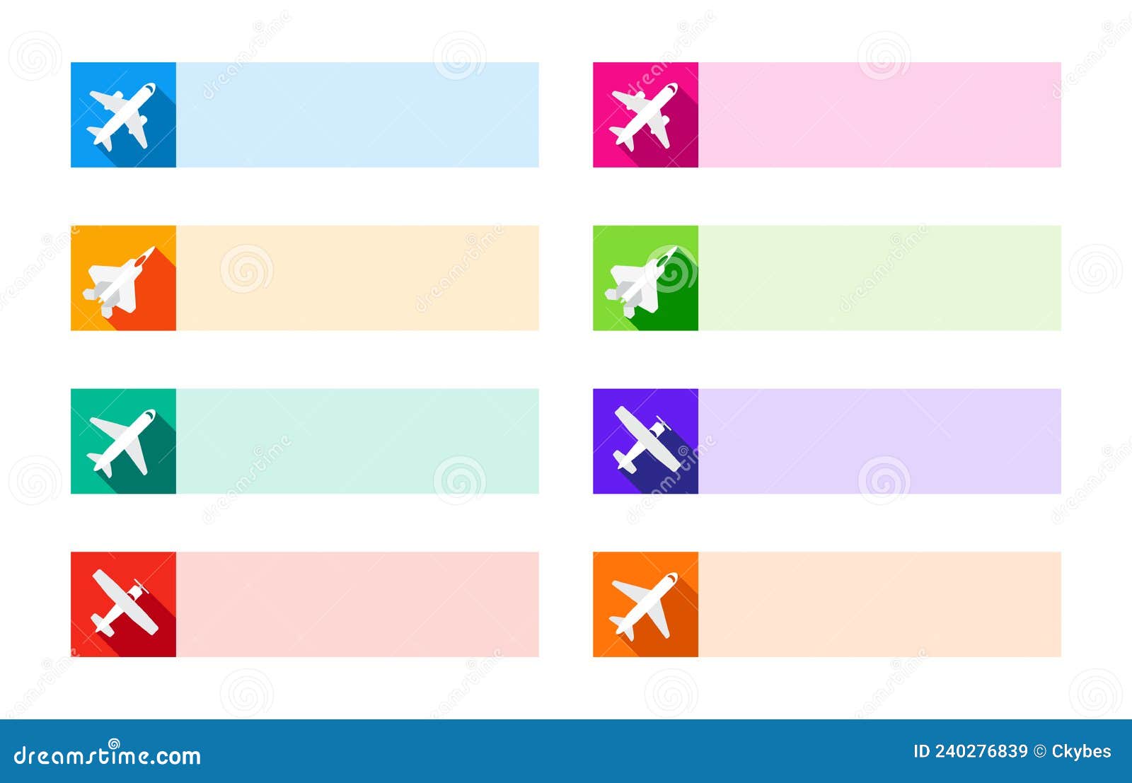 Aircraft or Airplane Flat Minimal Icons and Buttons Set Collection ...